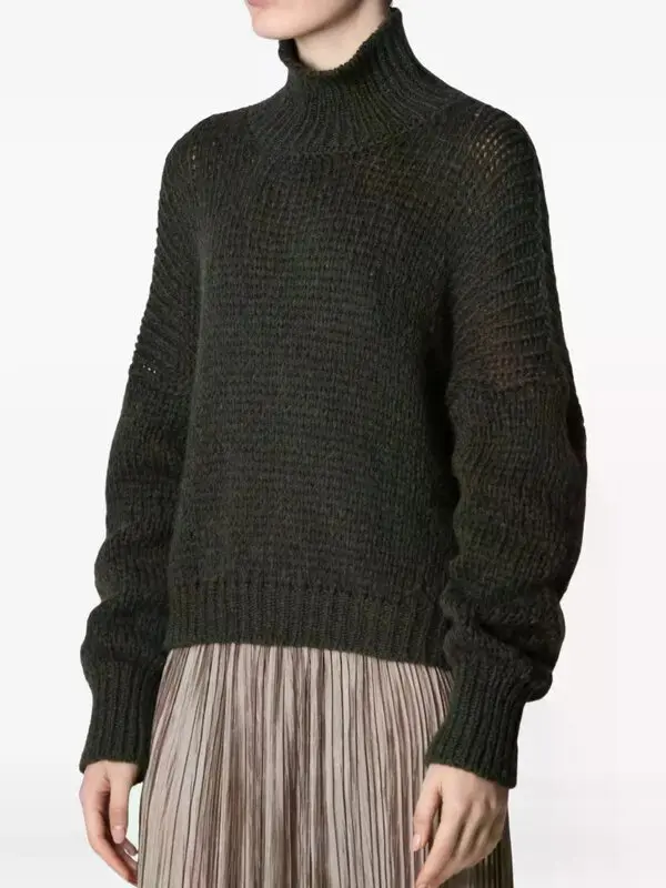 ROBERTO COLLINA Turtleneck Chunky-knit Sweater