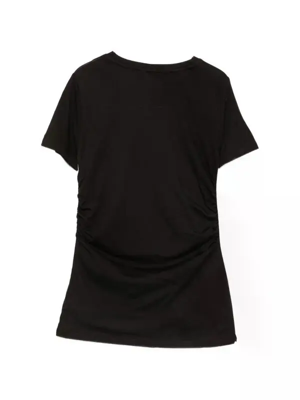 Michael Kors Logo-tape Ruched T-shirt