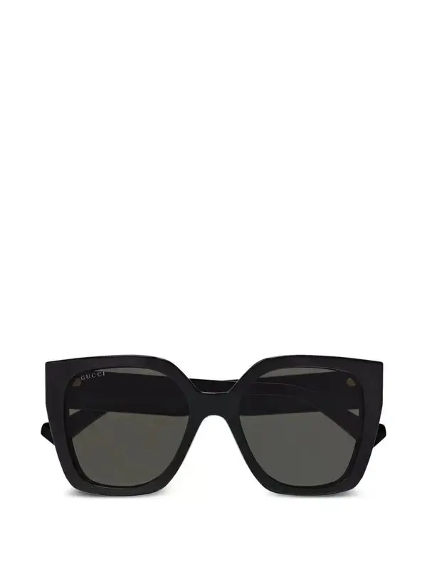Gucci Interlocking G Square Frame Sunglasses - Black