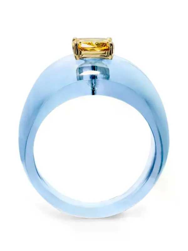 SOLO FOR DIAMONDS Lab-grown Diamond Cushion-cut Ring In 14k Gold