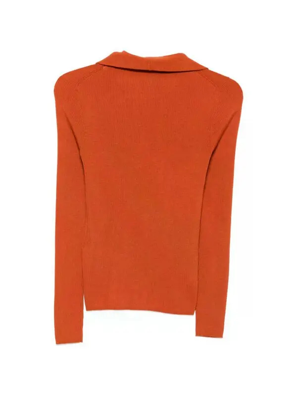 P.a.r.o.s.h Ribbed Knit Sweater With Tie Detail