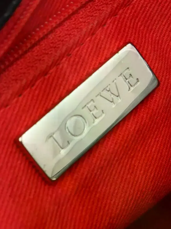 Loewe Calfskin And Suede Anagram Pocket Tote Bag