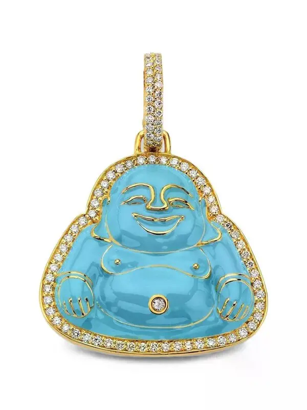 BUDDHA MAMA Diamond Happy Buddha Pendant