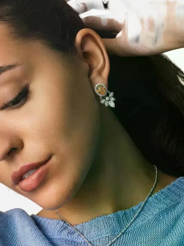 Yeprem Opal And Diamond Earrings