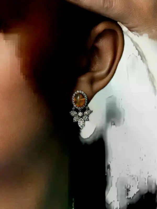 Yeprem Opal And Diamond Earrings