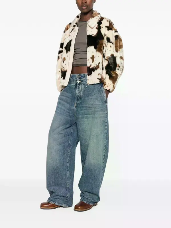 VALENTINI 1972 Cow-print Faux-fur Jacket