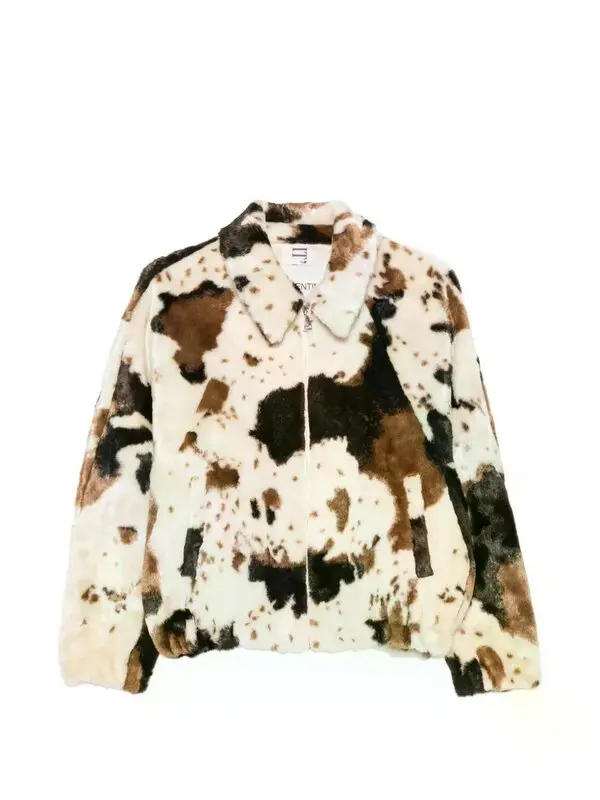 VALENTINI 1972 Cow-print Faux Fur Jacket