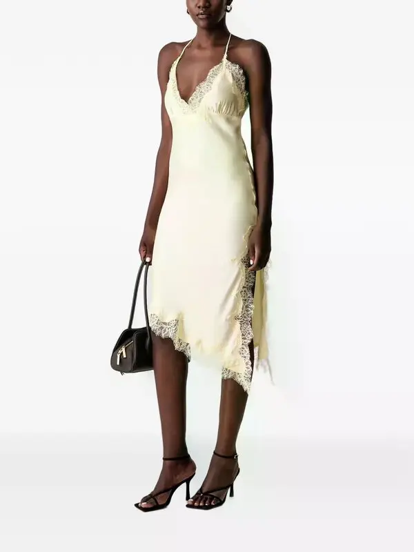 Bardot Silvio Lace-trim Asymmetric Mini Dress