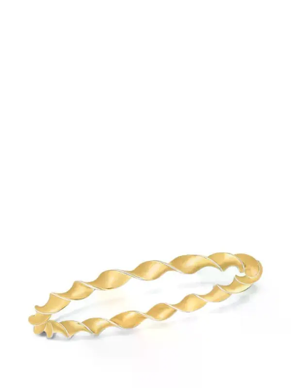 CICADA JEWELRY 18k Yellow Enamel Detail Twist Bracelet - Gold