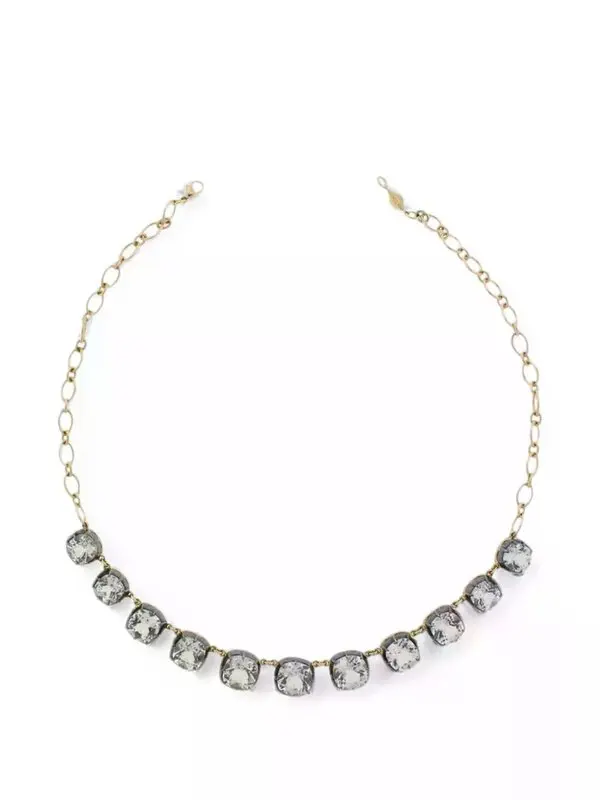 Fred Leighton White Topaz Collet Semi-riviere Necklace