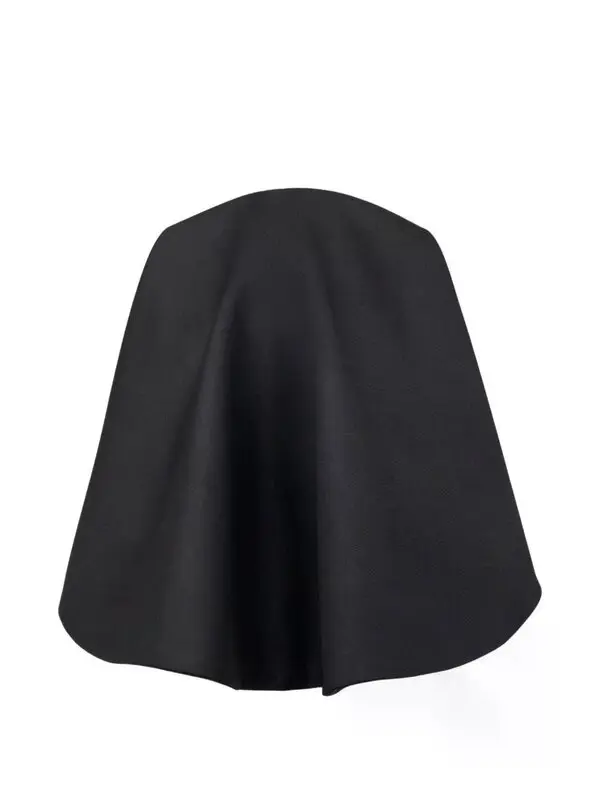 THE ARKOW Eva Virgin Wool Headscarf - Black