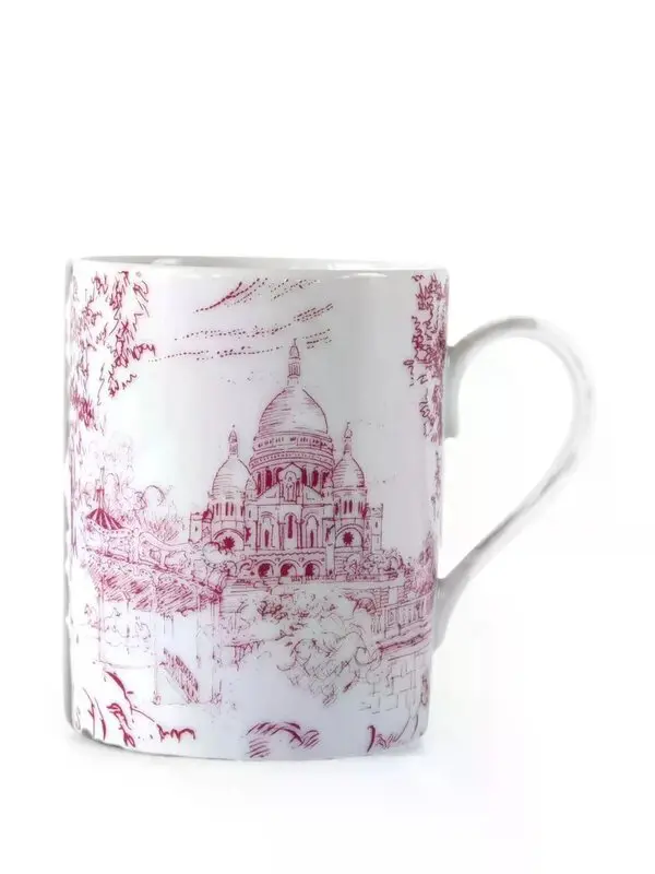 Bernardaud Graphic-print Porcelain Mug