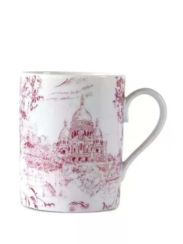 Bernardaud Graphic-print Porcelain Mug - White