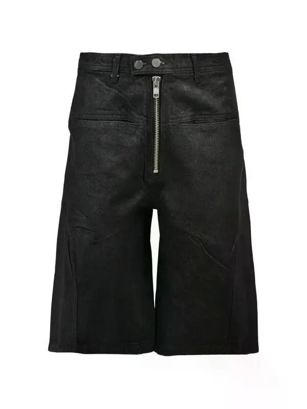 FILTH Waxed Panelled Shorts
