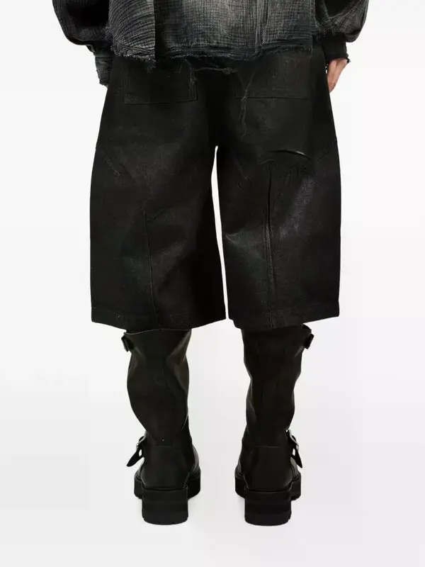 FILTH Waxed Panelled Shorts