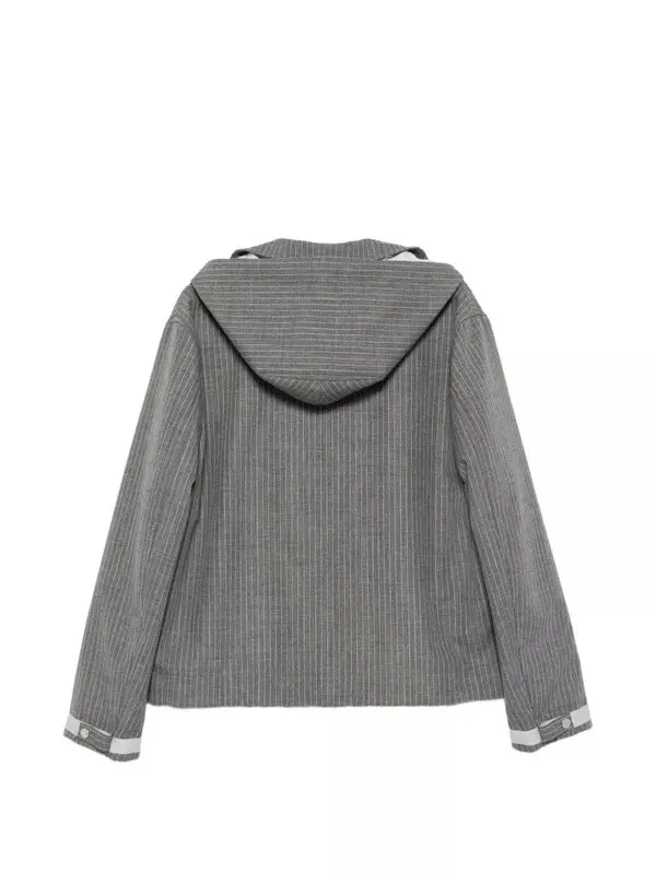 Thom Browne Pinstripe-pattern Hooded Jacket