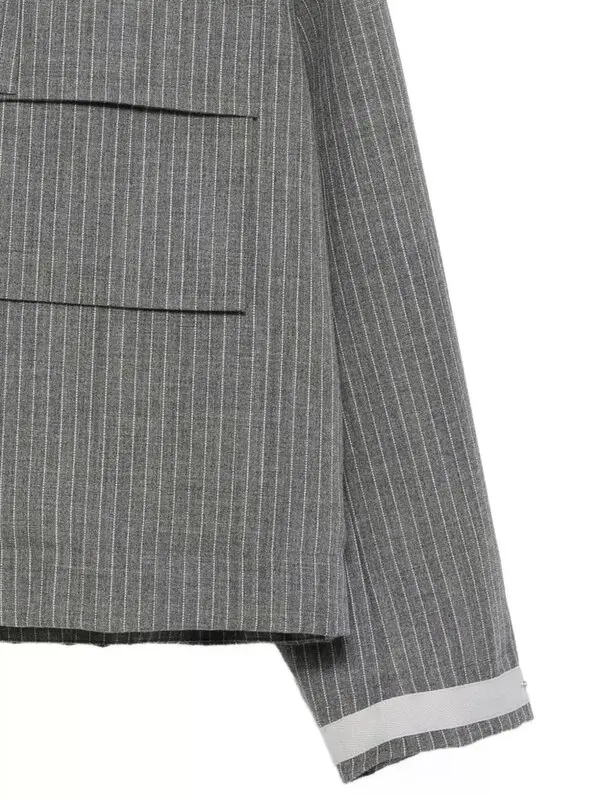 Thom Browne Pinstripe-pattern Hooded Jacket