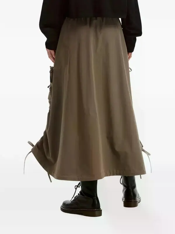 Izzue Ruched Cargo Maxi Skirt