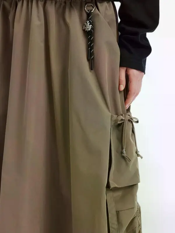 Izzue Ruched Cargo Maxi Skirt