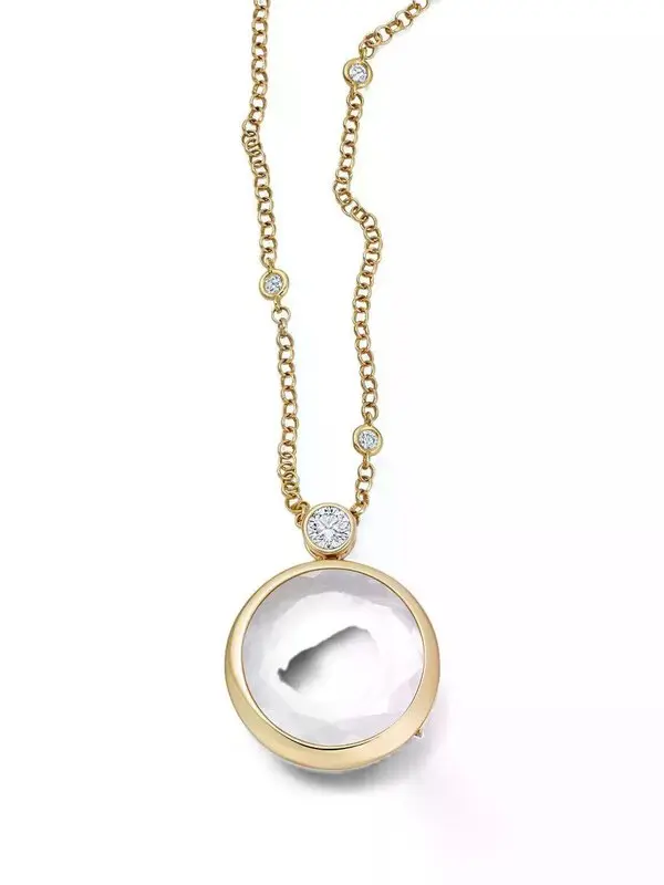 Loquet Sapphire And Diamond Locket Necklace