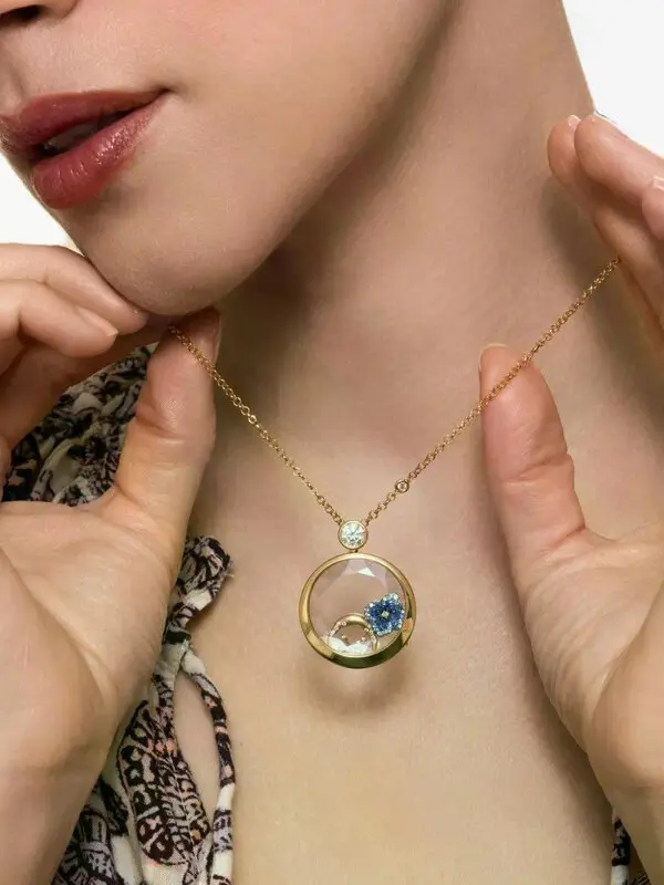 Loquet Sapphire And Diamond Locket Necklace