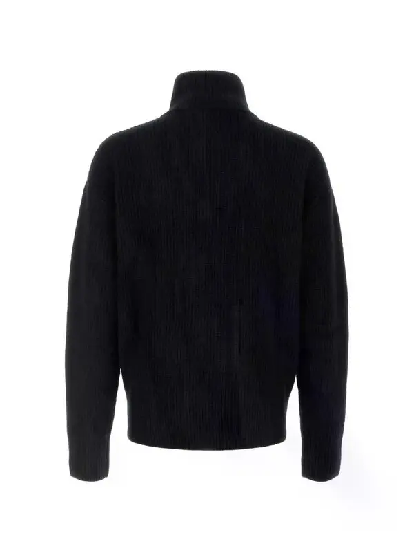 Extreme Cashmere Ribbed-knit Cashmere Zip Cardigan