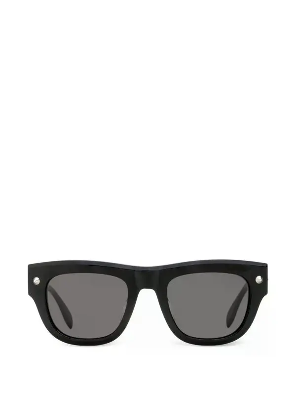 Alexander McQueen Spike-stud Rectangle-frame Sunglasses