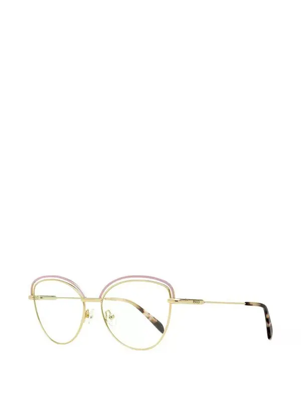 Emilio Pucci Enamel-accent Butterfly-frame Eyeglasses