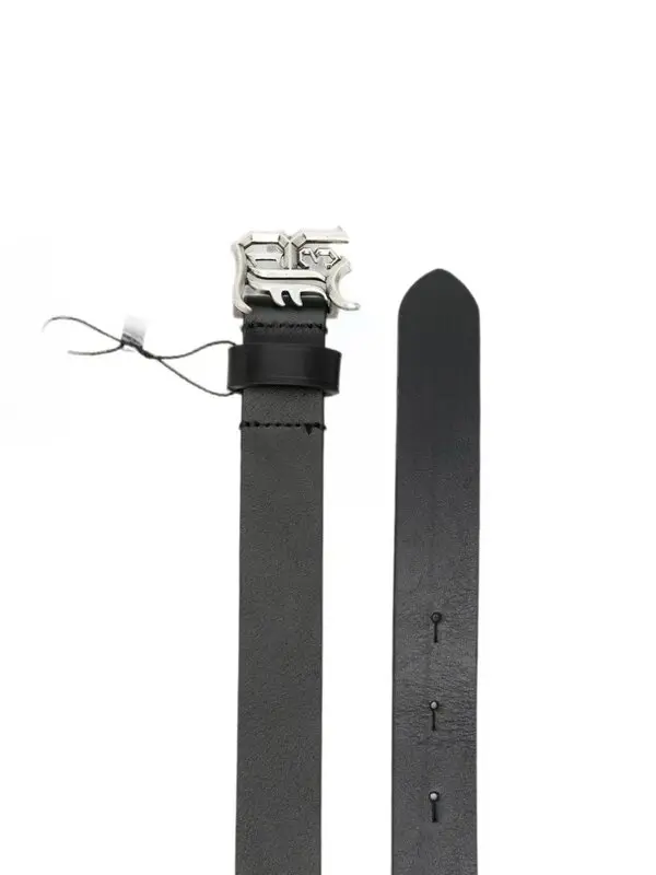 R13 Logo-plaque Leather Belt