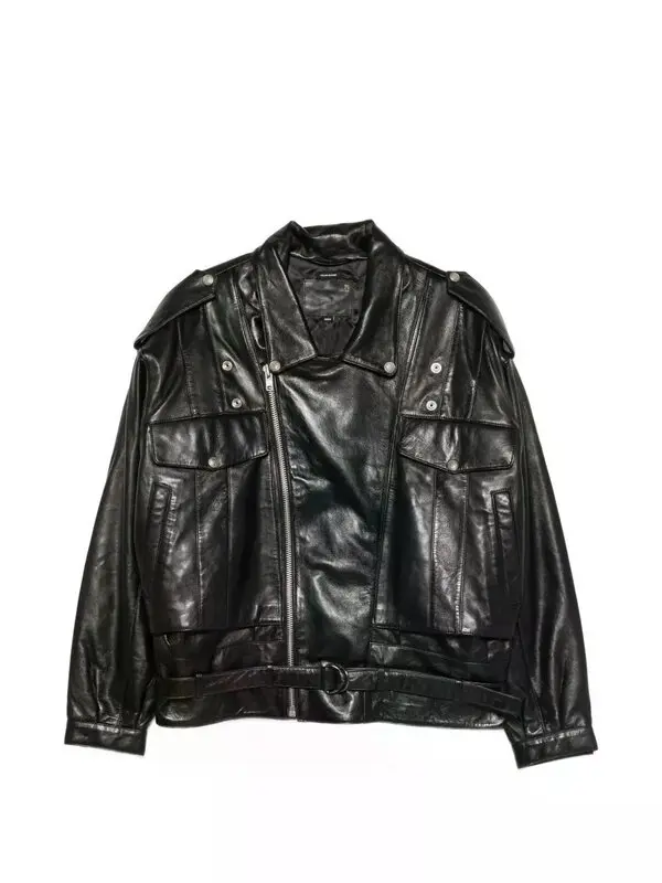 R13 Boyfriend Leather Moto Jacket