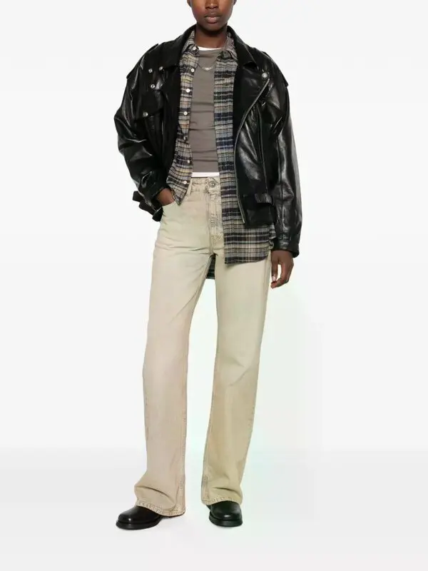 R13 Boyfriend Leather Moto Jacket