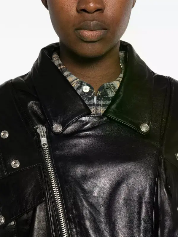 R13 Boyfriend Leather Moto Jacket