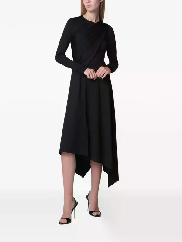 Victoria Beckham Ruched Asymmetric Dress