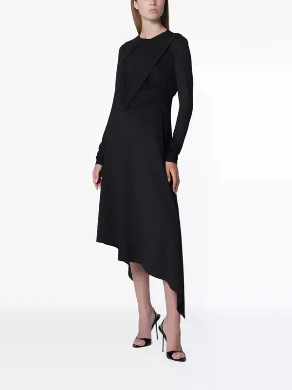 Victoria Beckham Ruched Asymmetric Dress