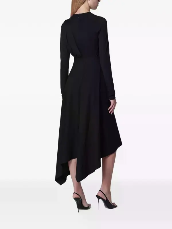 Victoria Beckham Ruched Asymmetric Dress