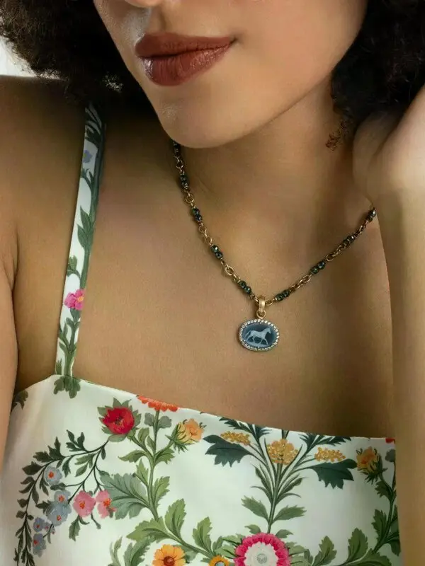SYLVA & CIE Hematite Bead Necklace