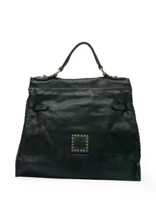 CAMPOMAGGI Ginevra Large Turn-lock Calf Leather Shoulder Bag