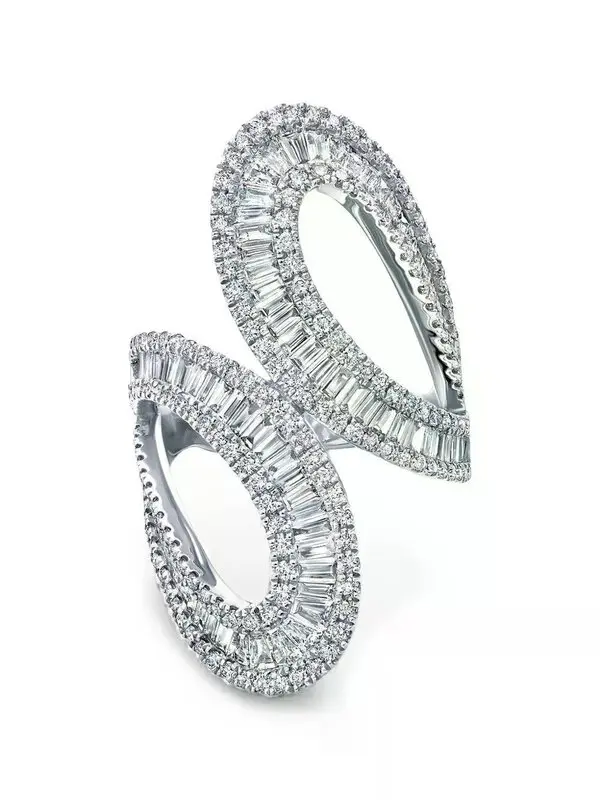 GRAZIELA Diamond Bypass Ring