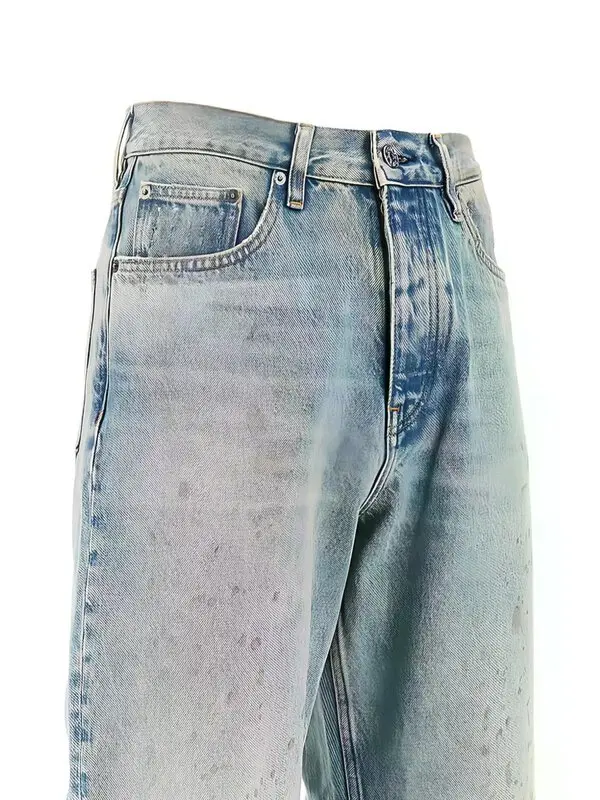 SUNFLOWER Relaxed Fit Paint-splatter Jeans