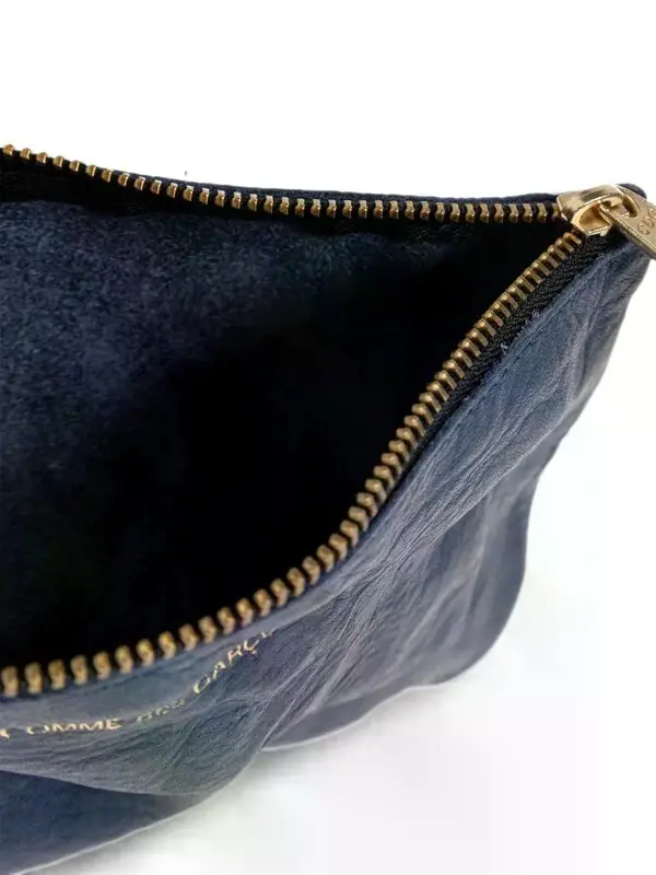 Comme Des Garçons Logo-print Leather Pouch