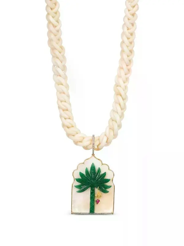SILVIA FURMANOVICH Multi-stone Pendant Necklace - Gold