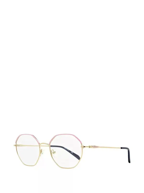 Emilio Pucci Geometric Frame Eyeglasses - Gold
