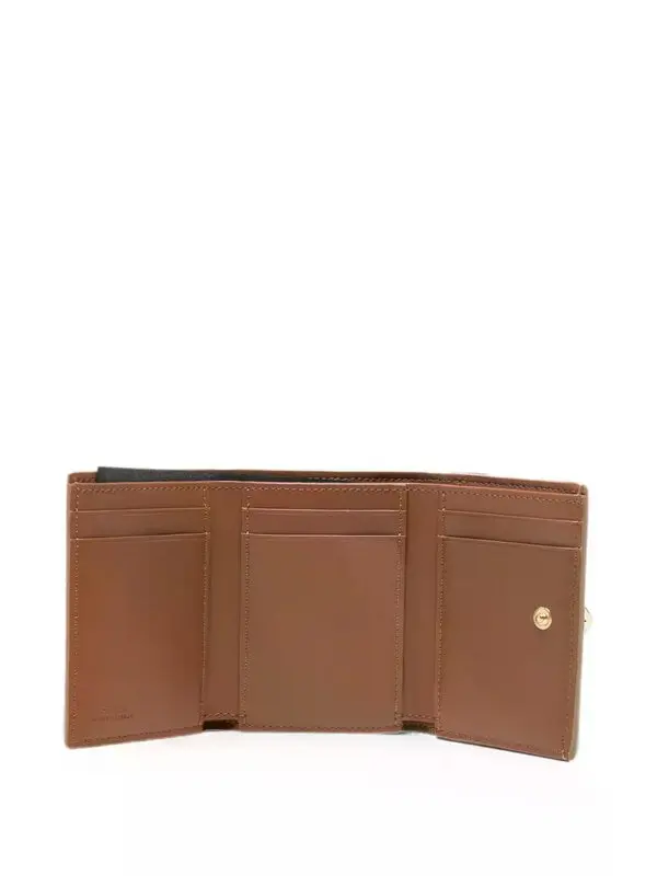 Fendi Diamonds Logo-plaque Leather Wallet