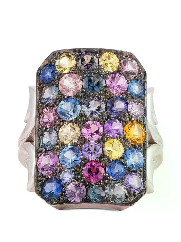SYLVA & CIE Multi-color Sapphire Ring - Silver