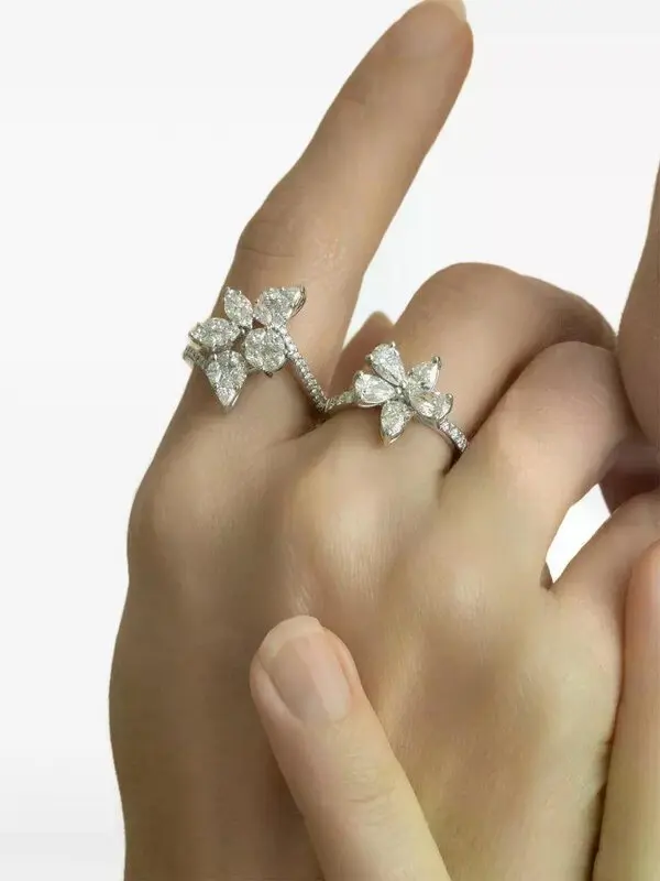 ZYDO Diamond Flower Ring