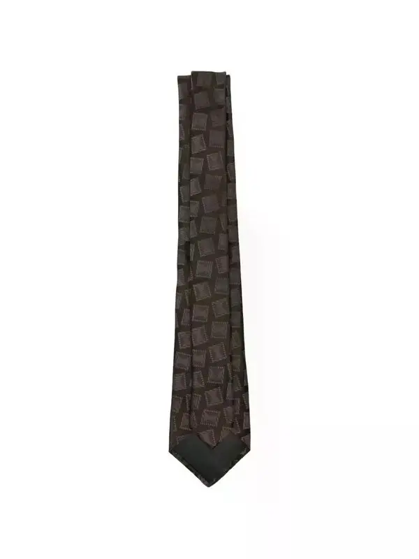 Giorgio Armani Geometric-pattern Tie