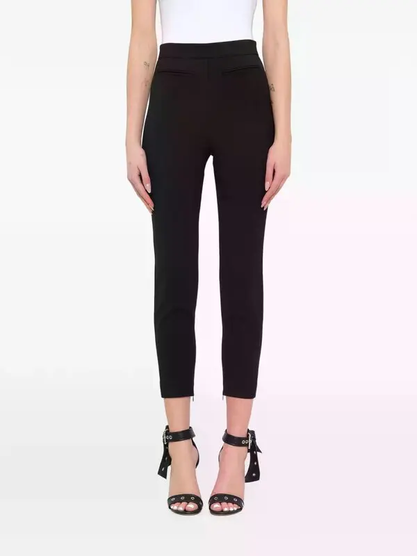 Alexander McQueen Cropped Zipped-hem Trousers