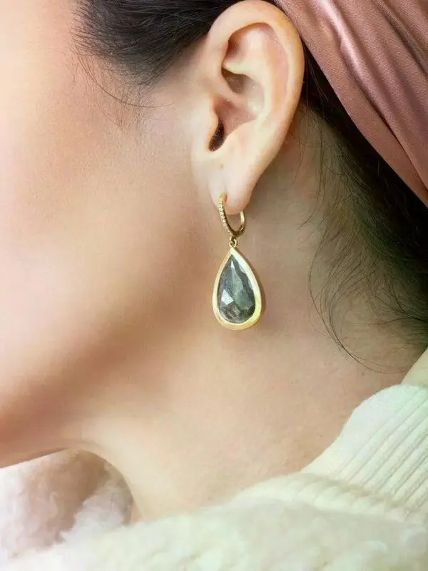 WITH LOVE Diamond Drop Earrings