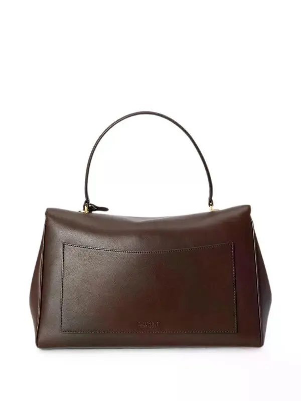 Ralph Lauren Logo-plaque Leather Tote Bag