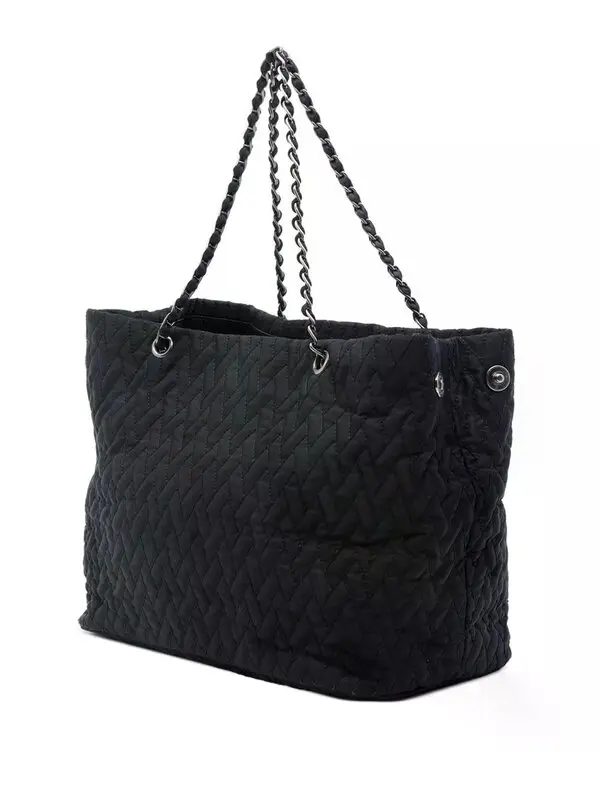 Prada 2010-2026 Impuntu Tessuto Chain Tote Satchel